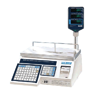 CAS Label Printing Scale [Up to 30 lb.] (With or Without Pole Display)